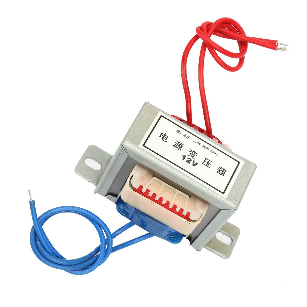 Single Power Transformer, Power Transformer 50Hz Input 220V EI Core 12V ...