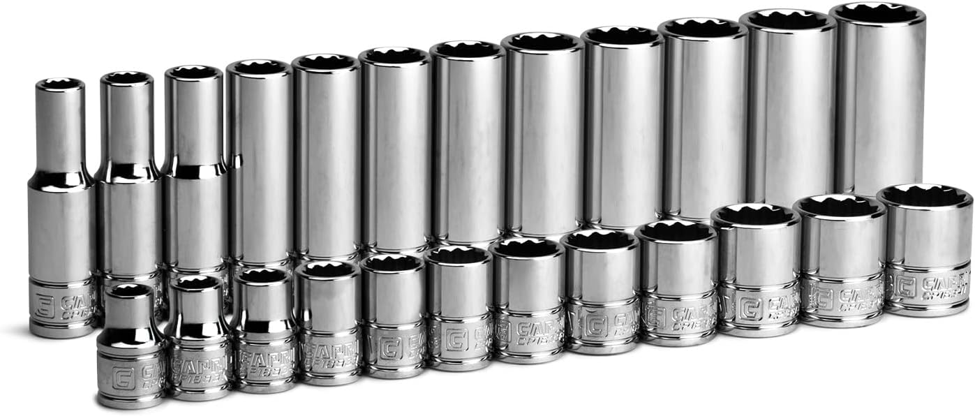 Amazon.com: TEKTON 3/8 Inch Drive Deep 12-Point Socket Set, 19-Piece (6 ...