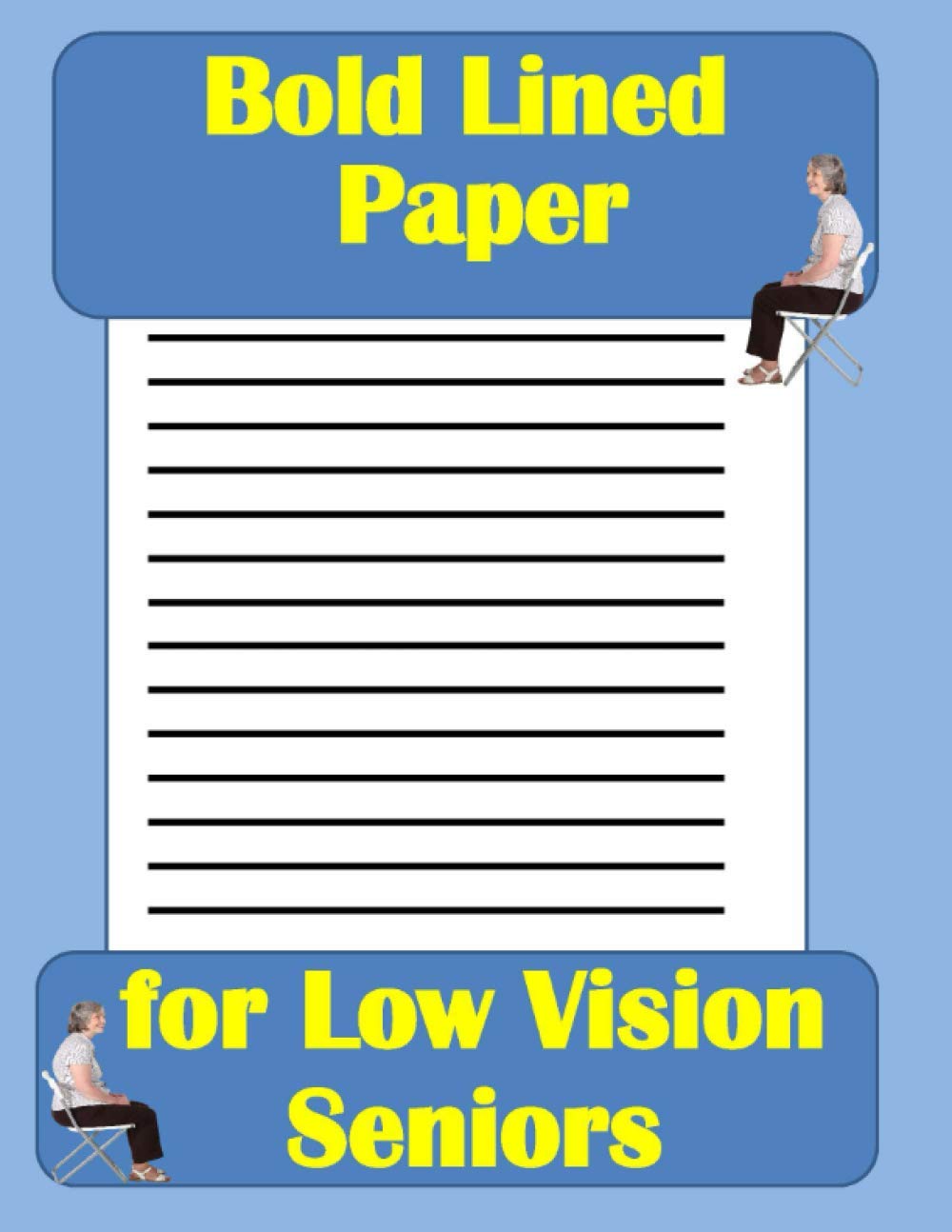 Bold Lined Paper for Low Vision Seniors: Journal Australia | Ubuy