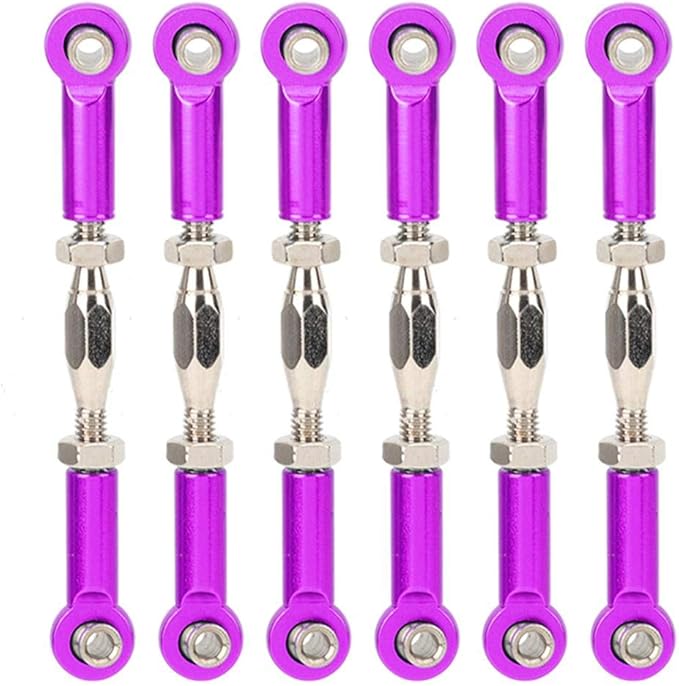 Amazon.com: RC Pull Rod, 6Pcs Adjustable Servo Links Tie Rod RC Car ...