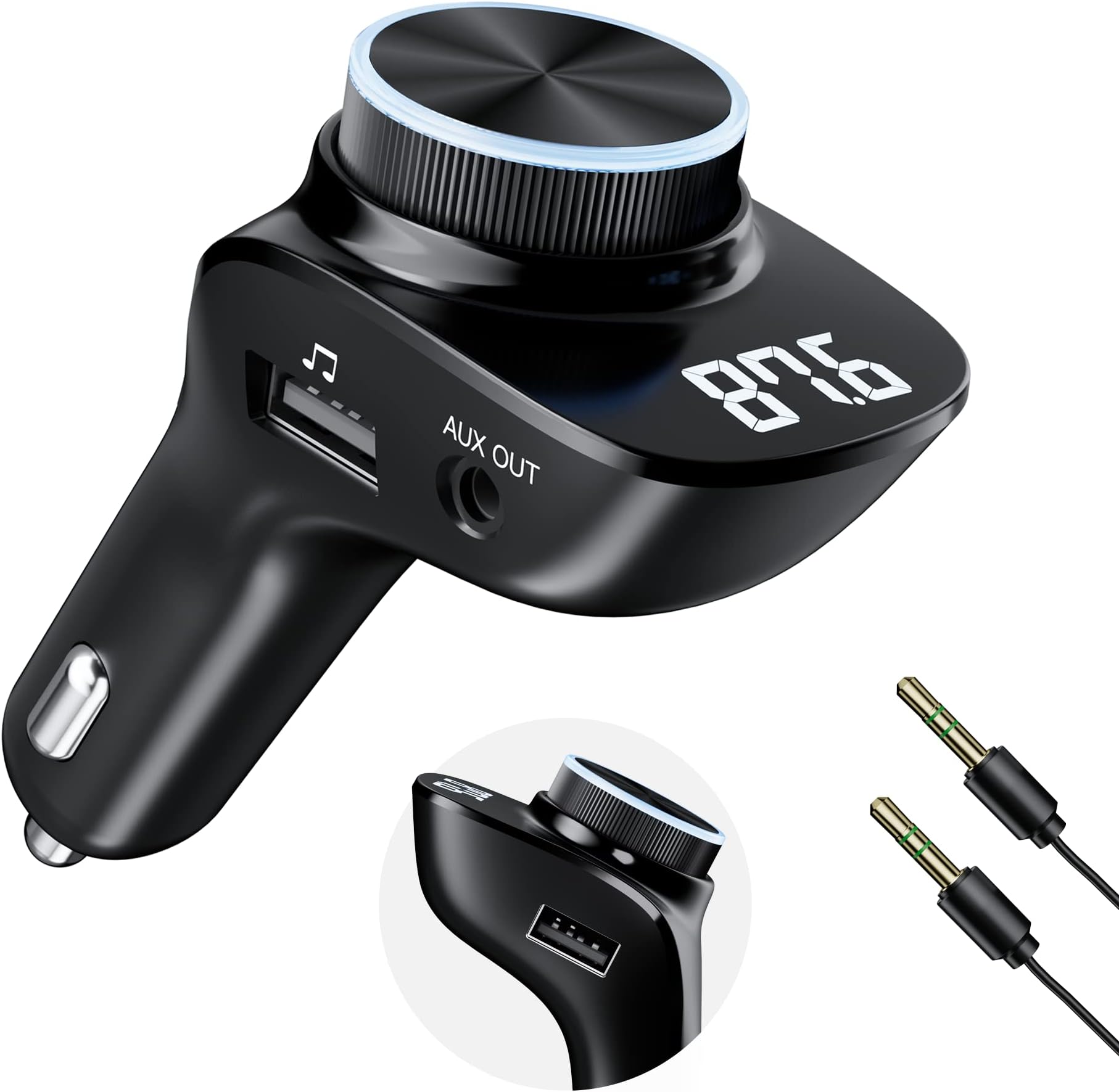 Amazon.com: Bluetooth FM Transmitter for car,TIANSHILI handsfree ...