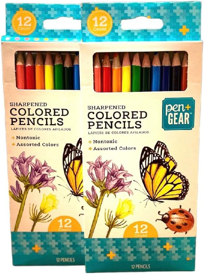 Amazon.com: Crayola Long Assorted Colored Pencils bundled by Maven ...