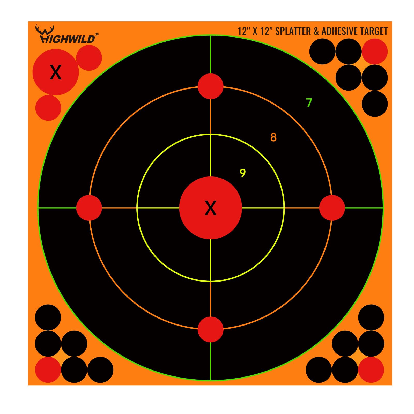 Amazon.com : Highwild Adhesive Bullseye Shooting Targets - Splash ...