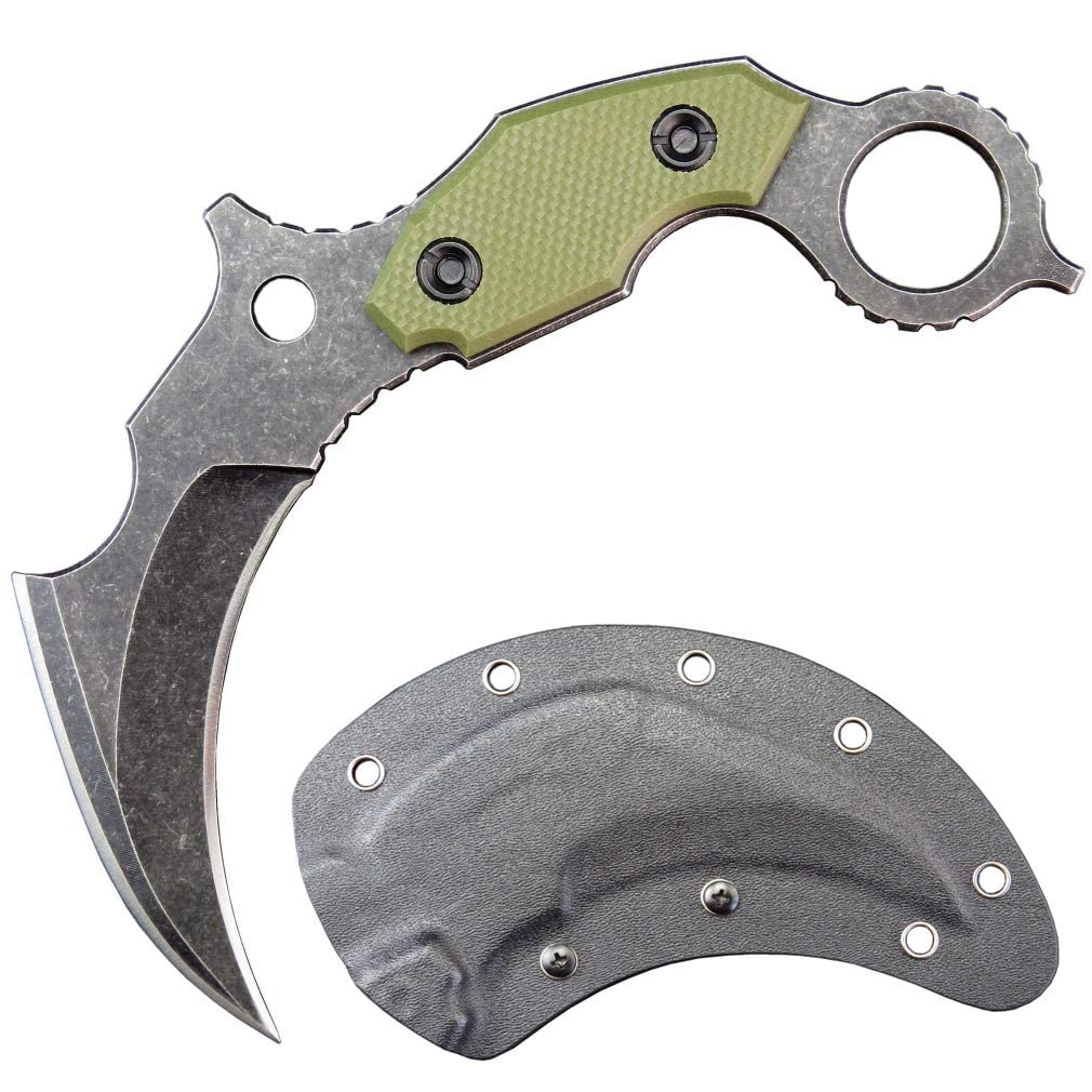 Snapklik.com : Ccanku C1699 Fixed Blade Knives 9.8 Inch D2 Blade Steel ...