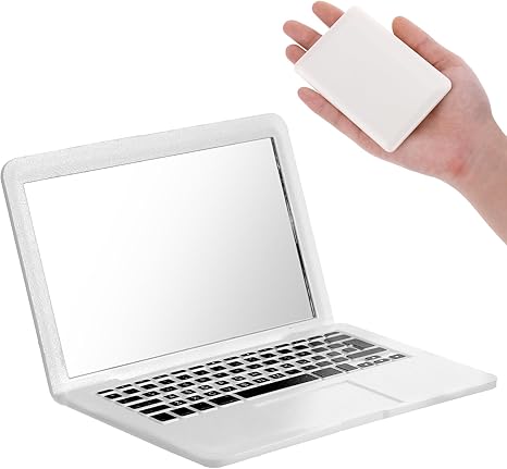 Amazon.com: Mini Laptop Mirror, Mini Cat Laptop Toy Pocket Mirror 3.7 x ...