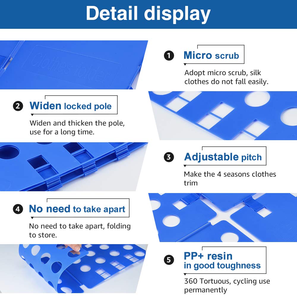 Shirt Folding Board Laundry Organizer Easy and Fast for Kids and Adults ...