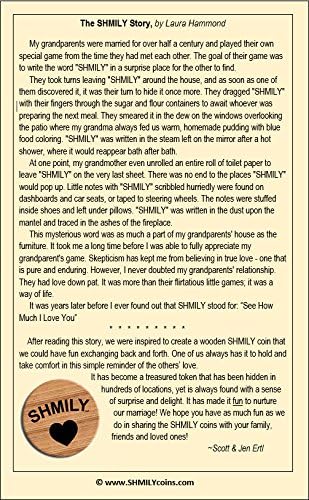 Amazon.com: 10 Wooden SHMILY Coins : Toys & Games