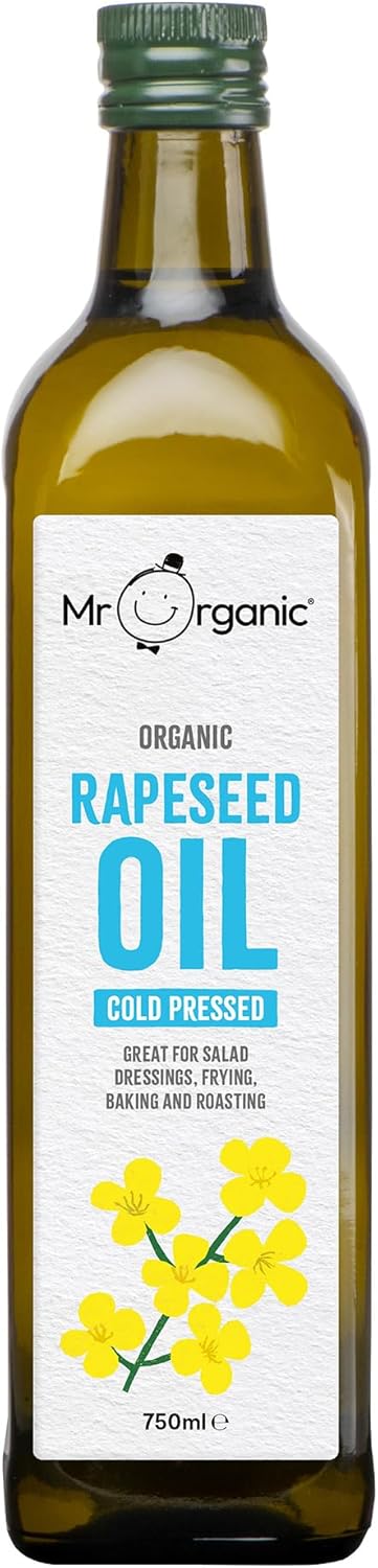 Mr Organic - Cold Pressed Rapeseed Oil - 750ml - Versatile and Easy to ...
