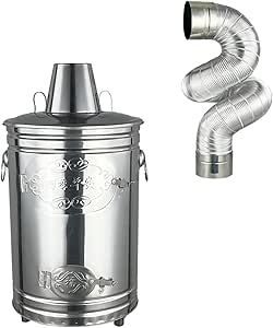 Amazon.com: Diodceraic Burn Barrel, 401 Stainless Steel Incinerator ...