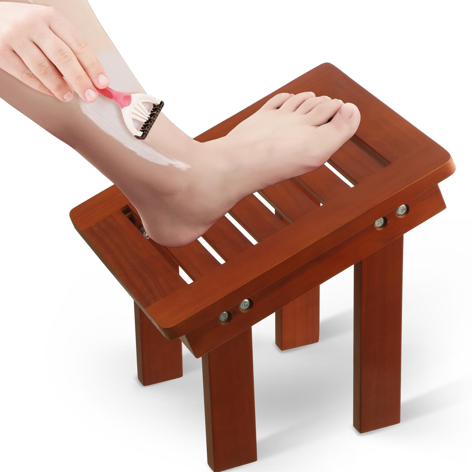 Fumingpal Shower Foot Rest - 11.8 Inch Shower Stool for Shaving Legs ...