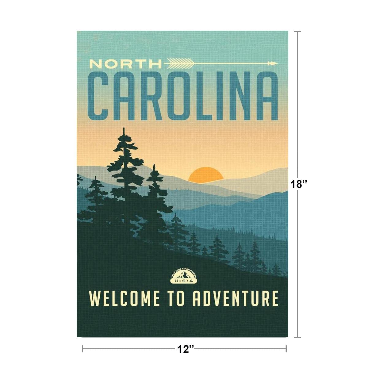 North Carolina Poster On Boards