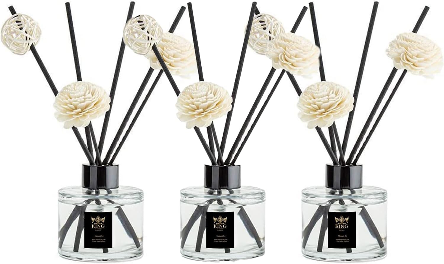 Amazon.com: KING OF SCENTS Aroma Reed Diffuser (120ml) Shangri-La Reed ...
