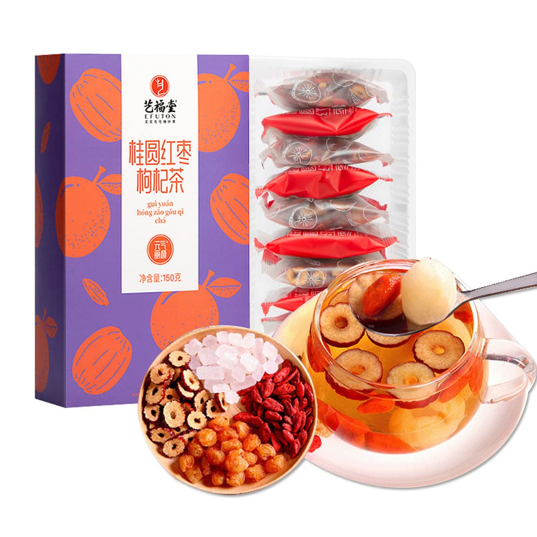 Amazon.com: Red dates, goji berries, longan tea combination tea bag 5. ...
