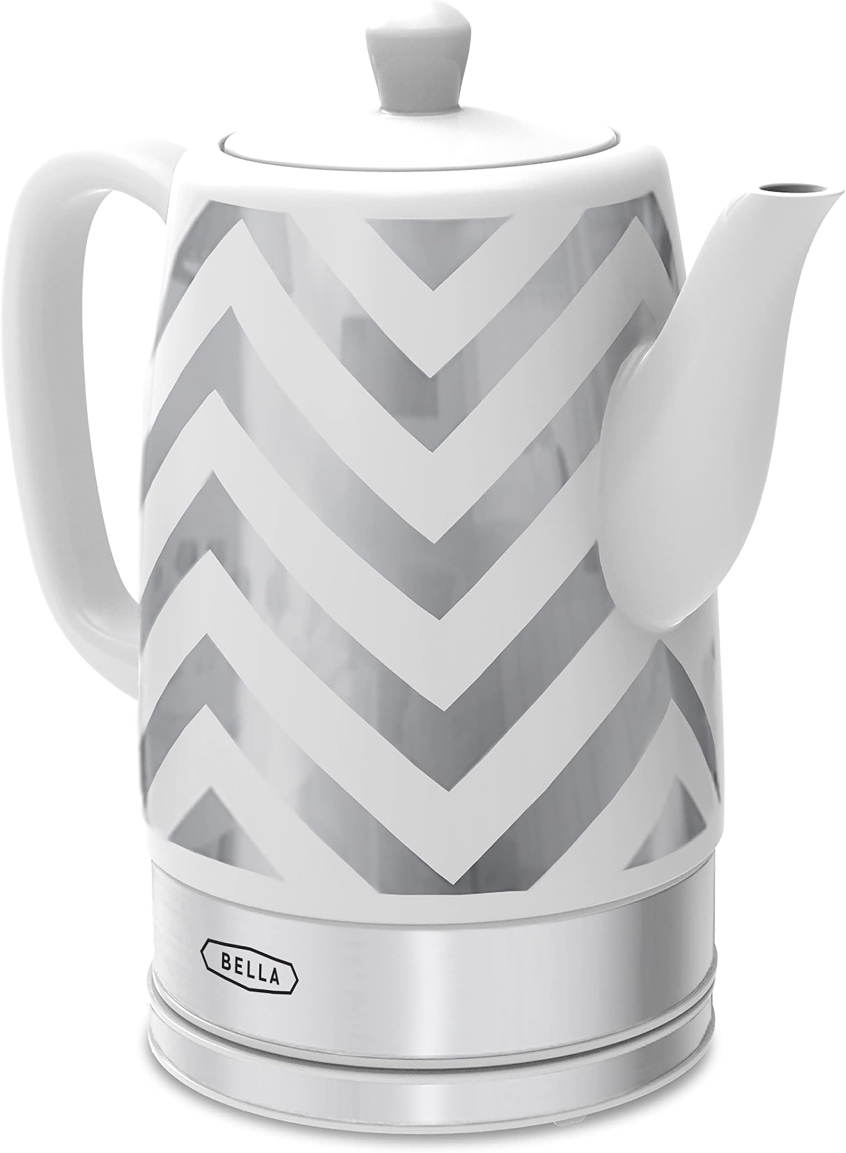 BELLA Electric Kettle and Tea Pot, Ceramic Water Heater with Detachable ...