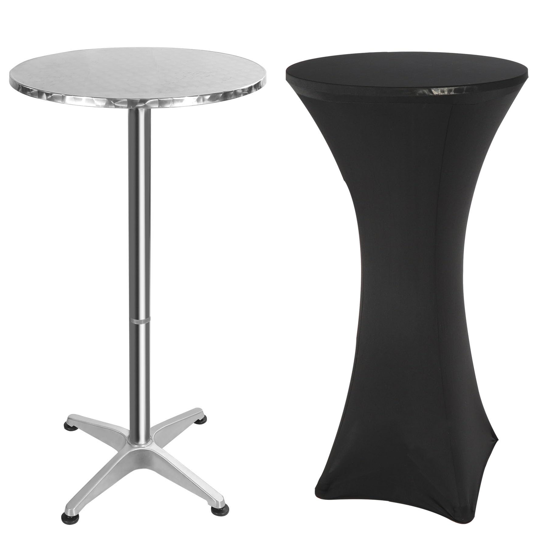 Amazon.com: REDCAMP 24" Round Cocktail Table with Cover Set, Folding ...