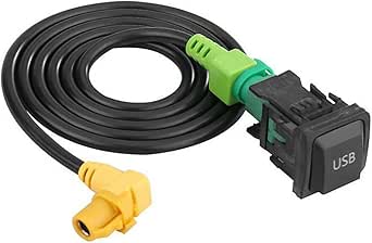 Amazon.com: Metal USB Car Switch Socket with Cable for RCD510 RCD310 ...