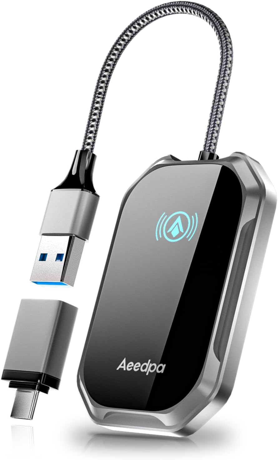 Amazon.com: Wireless Android Auto CarPlay Adapter, Touch Connection for ...