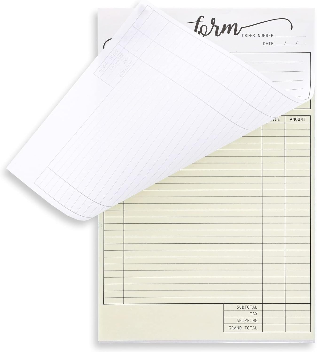 Set of 2 Carbon Copy Work Order Forms, Black Nepal | Ubuy