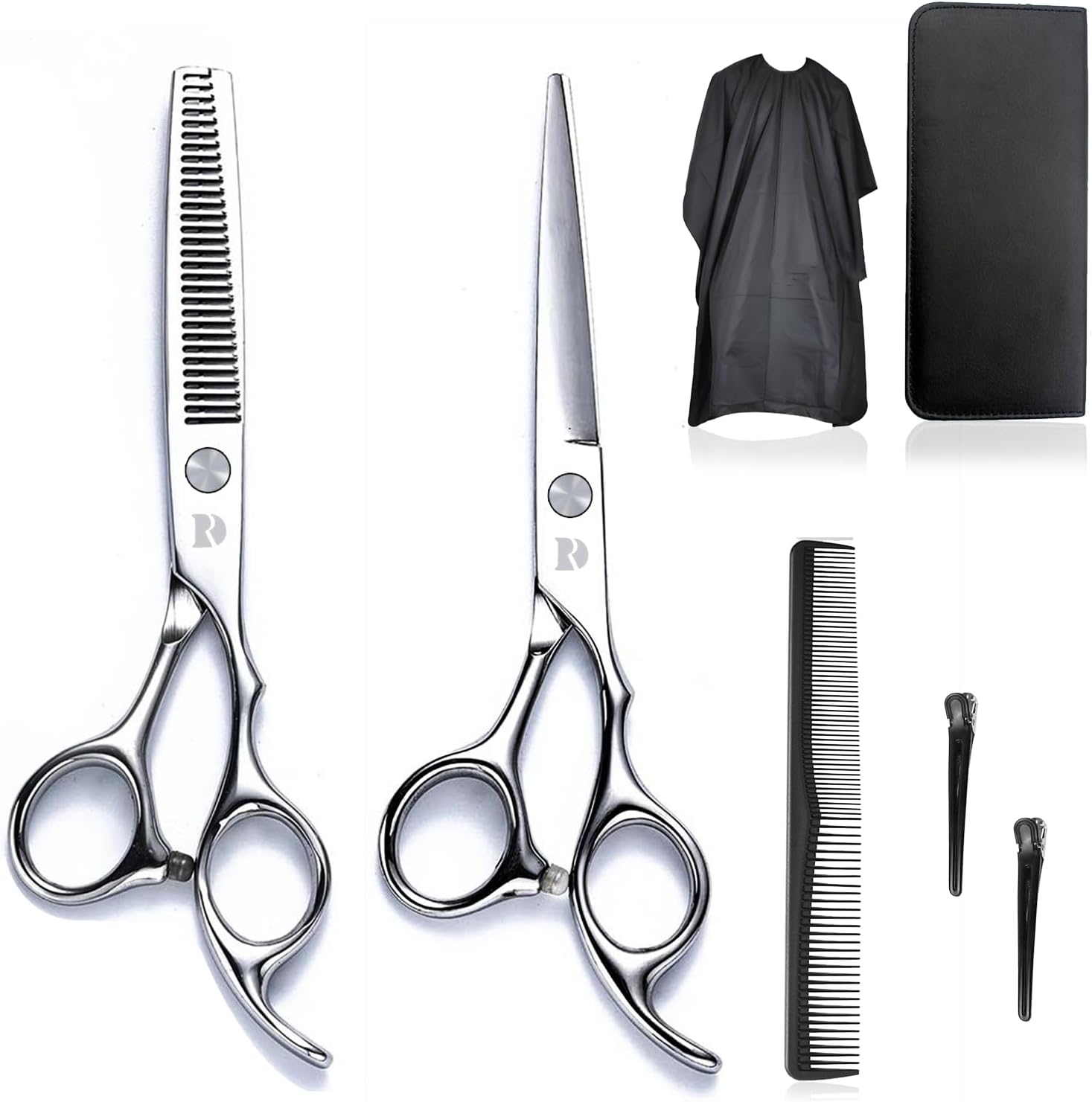 Amazon.com : Hair Cutting Scissors and Thinning Scissors Kit,6.5 inch ...
