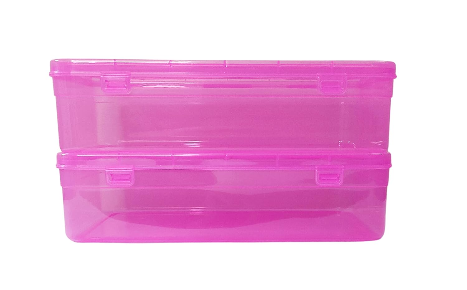 Feliz Pink Coloured Plastic Large Storage Boxes Size 11.5x7.5x2.75 ...