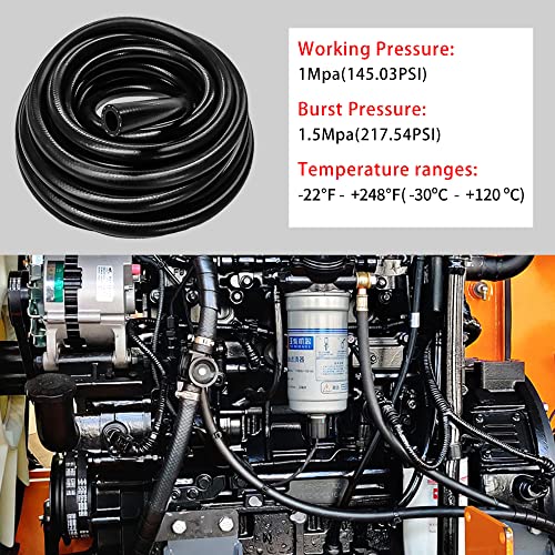 Snapklik.com : EASYEAH 10 Feet 5/16 ID Fuel Line Hose NBR Rubber Push ...