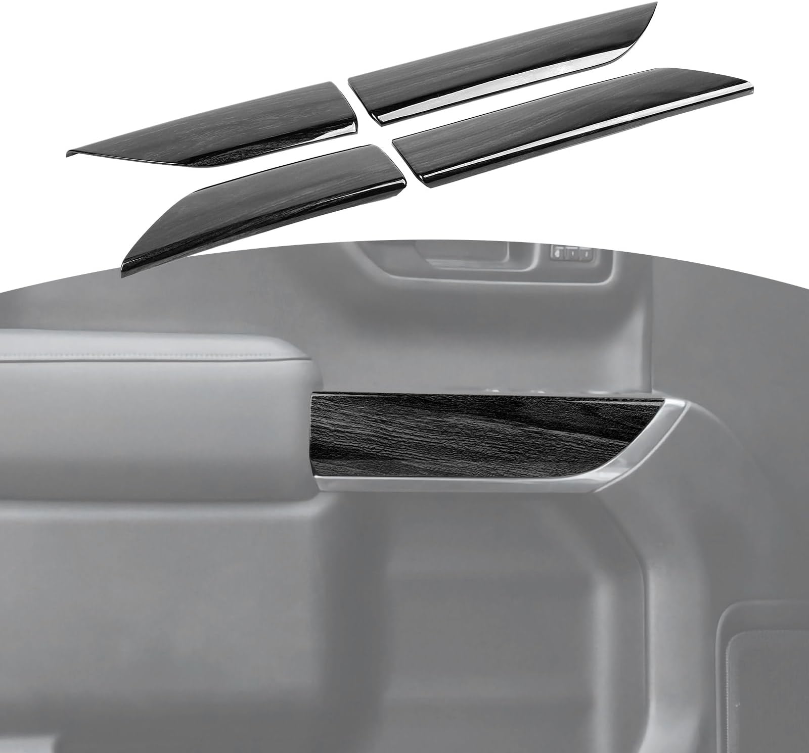 Amazon.com: Interior Door Panel Trim Molding Kit Carbon Fiber ...