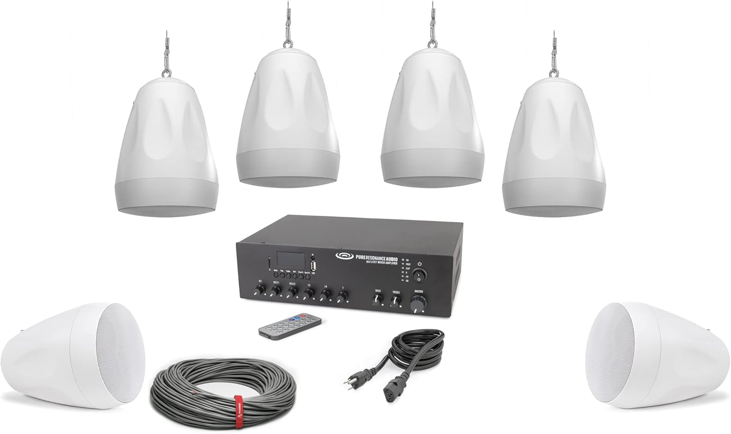 Amazon.com: Pure Resonance Audio Retail Sound System with Six 6.5 Inch ...