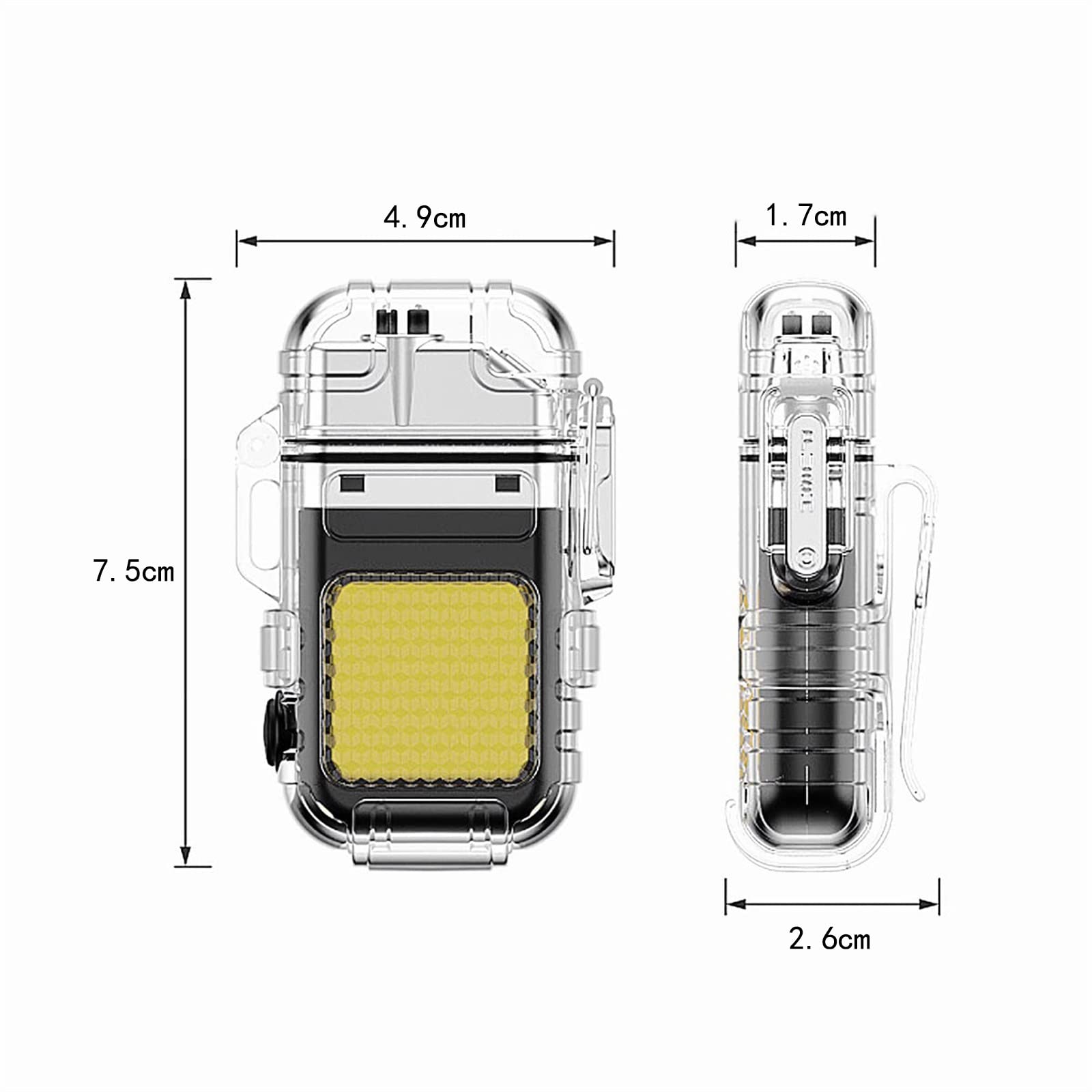 Cross Section Of Flashlight Cross Sectional View Of The Drift Space Of