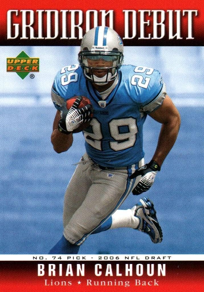 Amazon.com: Brian Calhoun Gridiron Debut Collectible Football Card ...