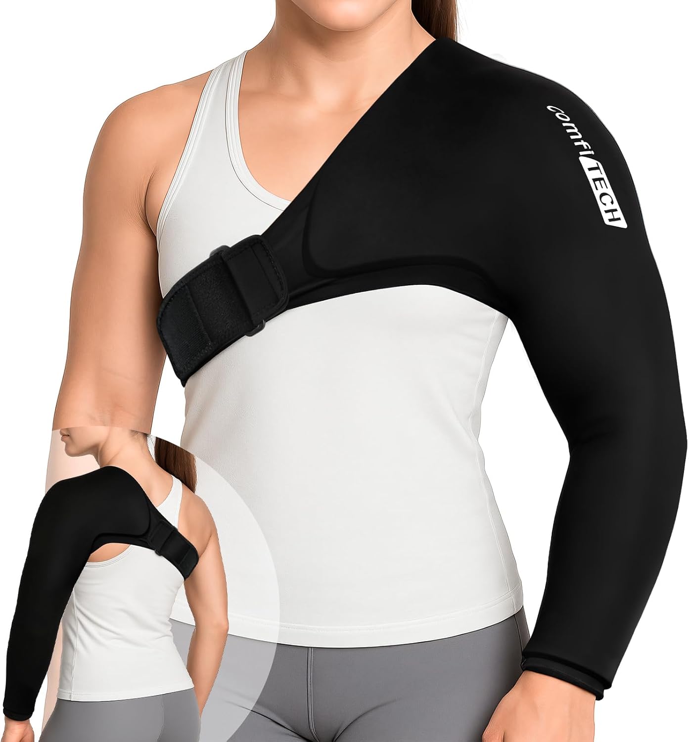 Amazon.com: ComfiTECH Shoulder Arm Ice Pack Wrap for Pitchers, Ice Arm ...