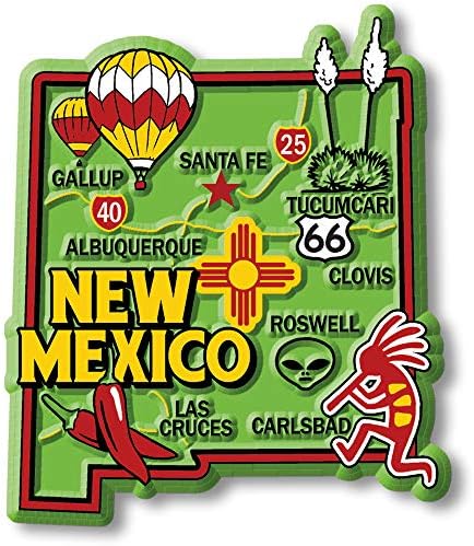 Amazon.com: New Mexico - Acrylic State Map Refrigerator Magnet : Home ...