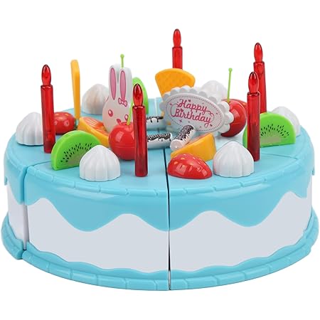 SOGT Pretend Cake, Cutting Birthday Cake Toy Safe Reusable Educational ...