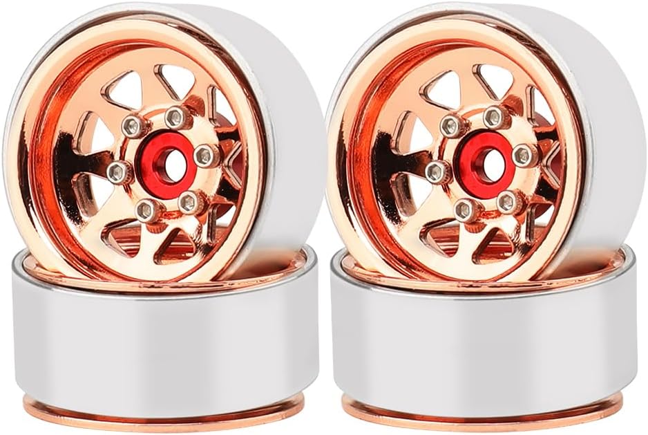 Amazon.com: Pothyes 1.0 Beadlock Wheel -3.78mm Offset Wheel Rims for 1/ ...