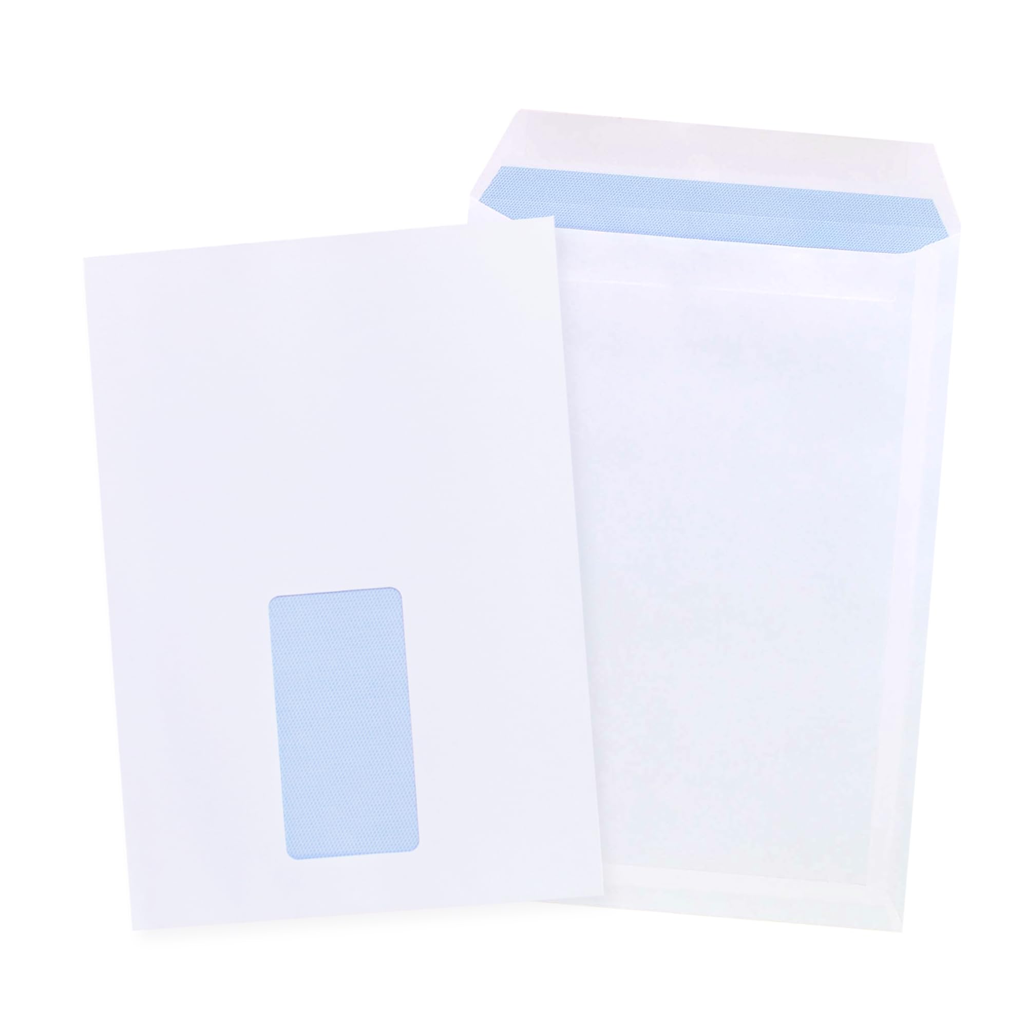 GP Globe Packaging 50 x C5 A5 White Window Self Seal Paper Envelopes ...