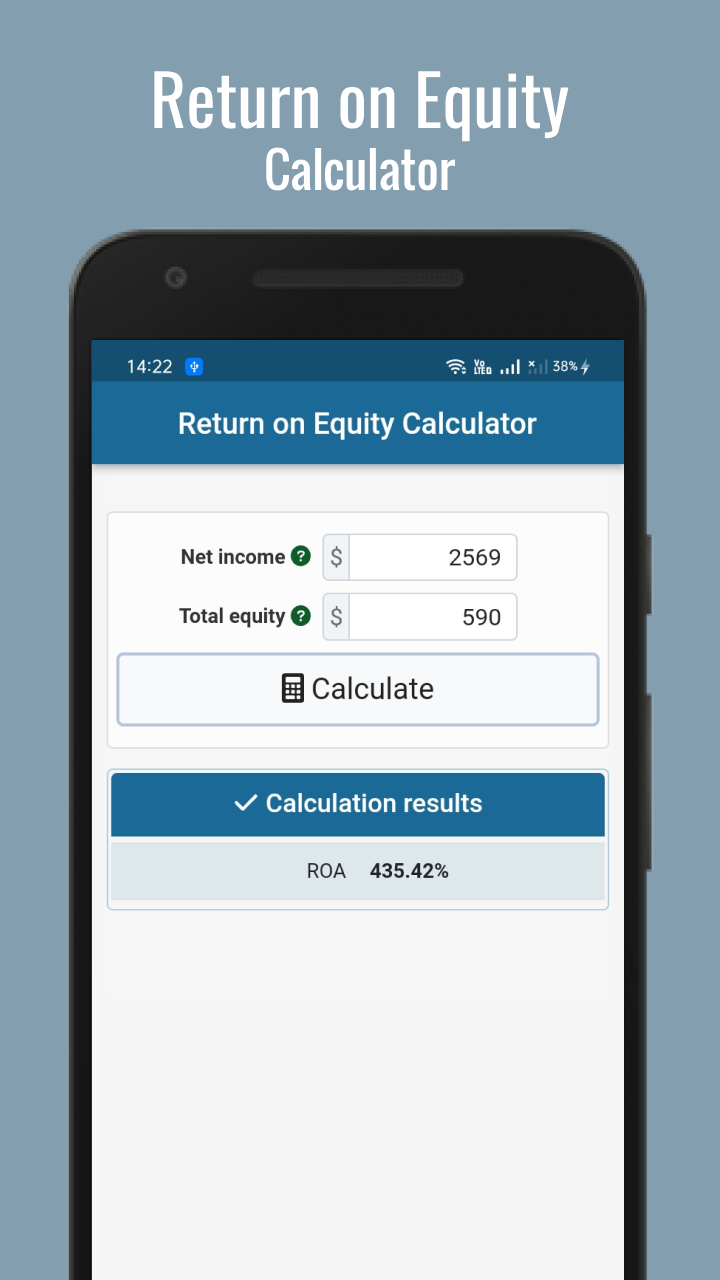 Return On Equity Calculator - App on Amazon Appstore