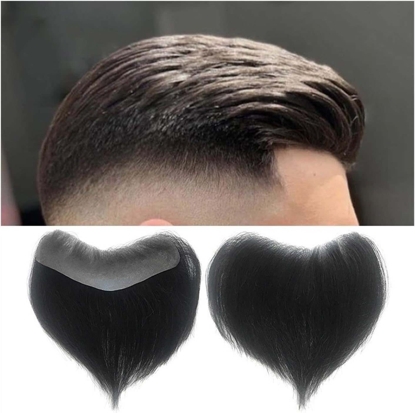Complément Capillaire Homme Pour Calvitie Toupet for hommes 6" Postiche ...