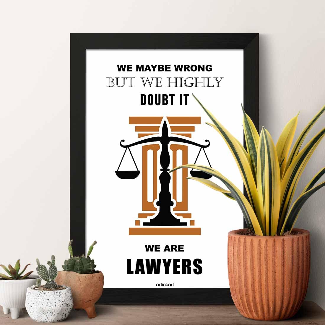 ArtinKart- Law Lawyers Firm Motivational Quote Digital Poster for Room ...