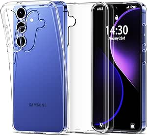 Amazon.com: Aeska for Galaxy S25 Case, Aeska Ultra [Slim Thin] Flexible Clear TPU [Scratch ...