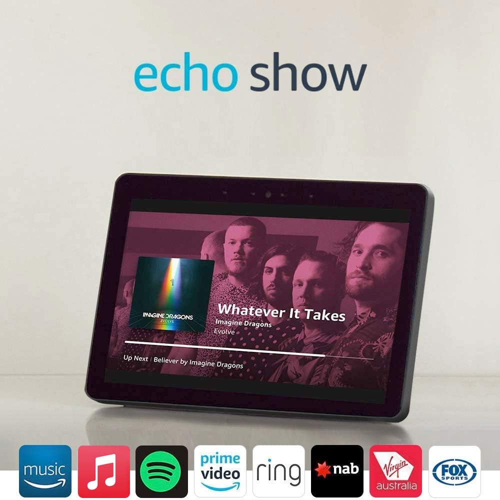 Echo Show (2nd gen) - Premium sound and a vibrant 10” HD screen ...