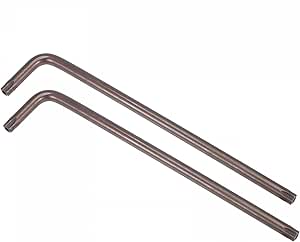 uxcell T45 Anti Tamper Proof Torx Star Key Bit Wrench, L-Shape 7.87-inch Long Arm, S2 Steel 2 ...