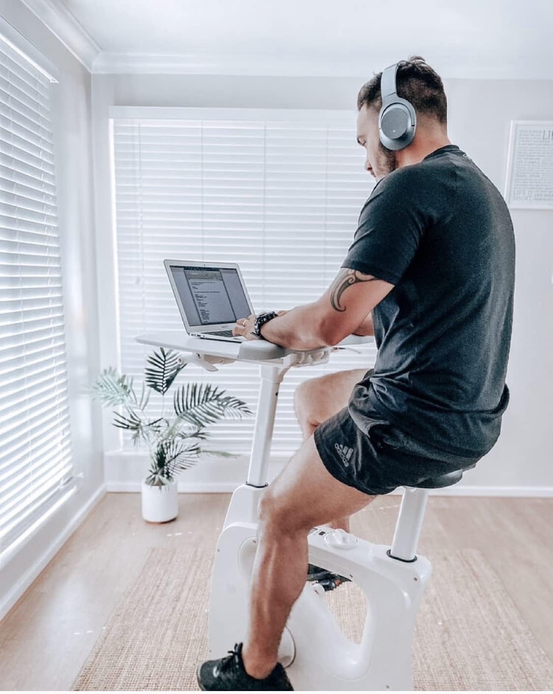 BIKEDESK Exercise Desk Bike - Home Workstation and Cycle Exercise with ...