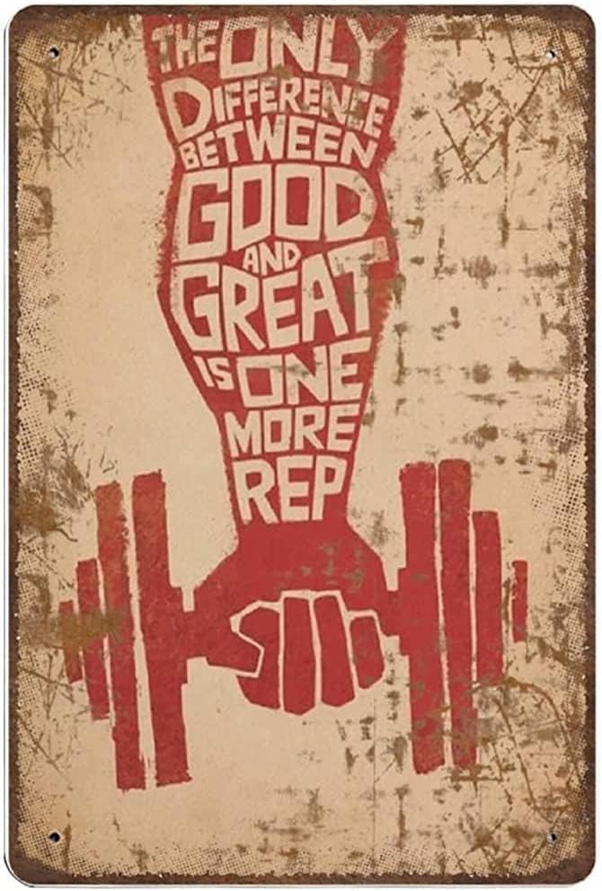 Amazon.com : Old Man Gym Tin Sign for Home Gym Decor - Masters Division ...