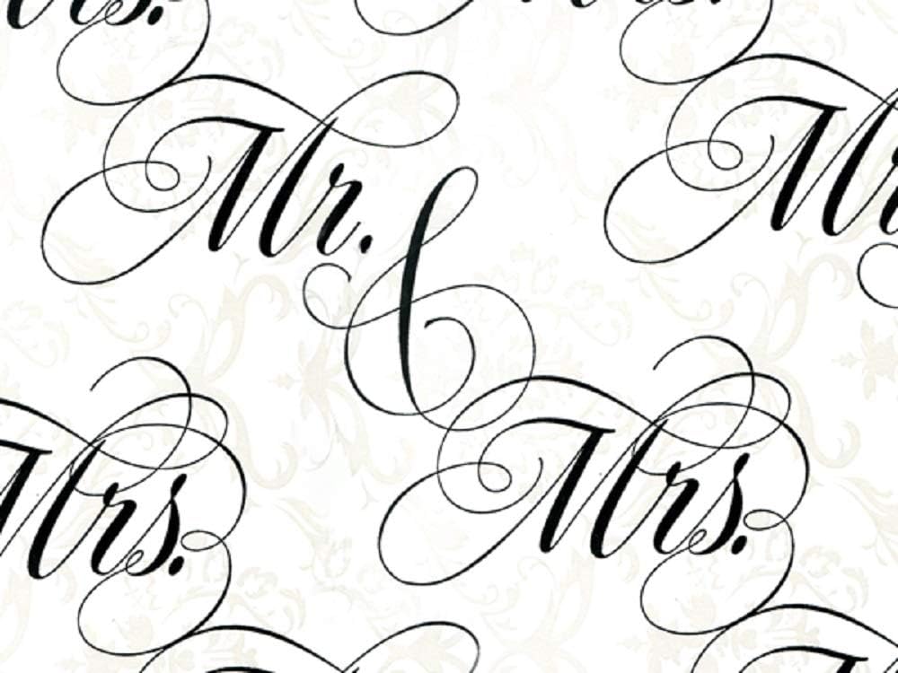 Amazon Newlyweds Mr Mrs Wedding Gift Wrapping Paper Roll 24 amazon-newlyweds-mr-mrs-wedding-gift-wrapping-paper-roll-24