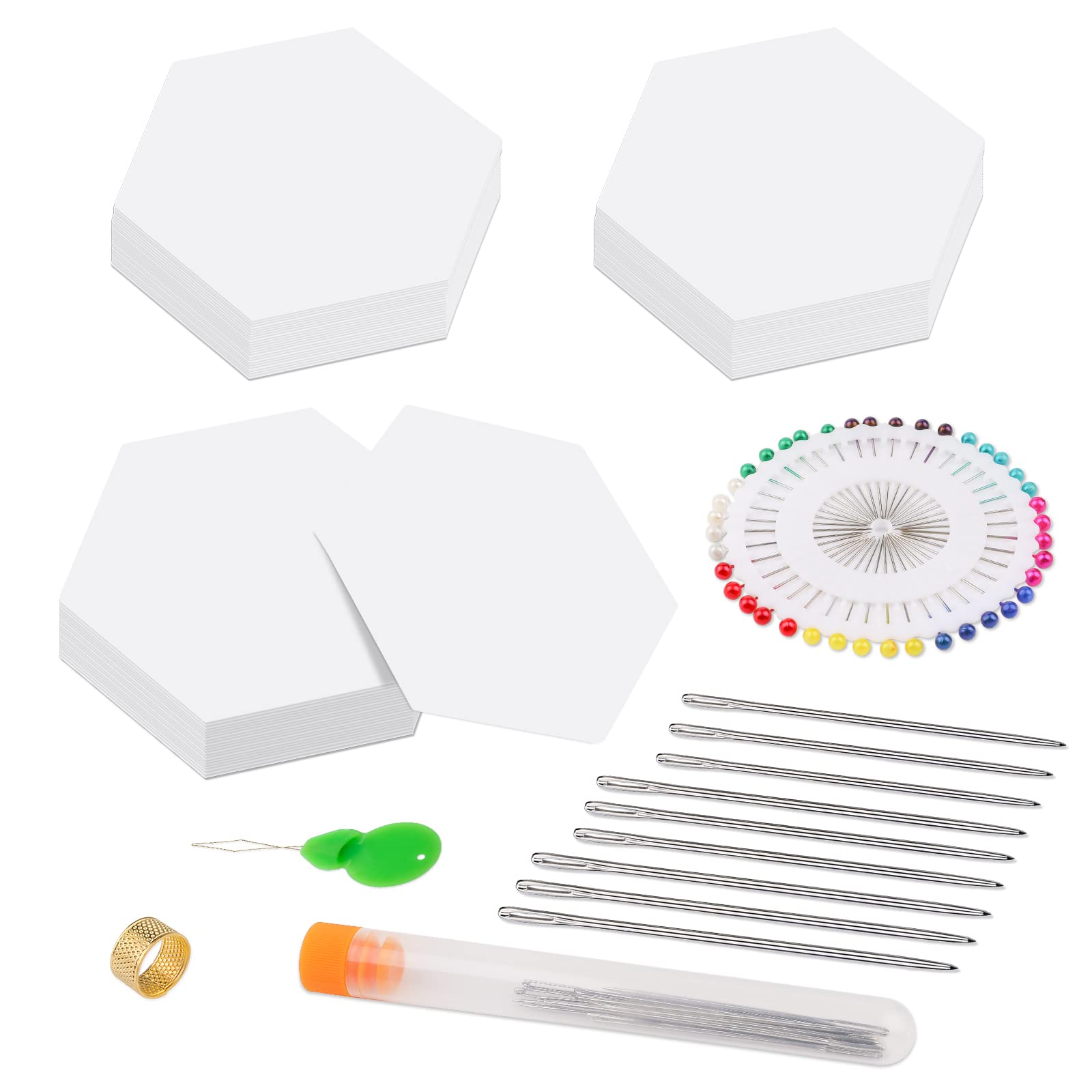 Snapklik.com : 352 Piece Paper Piecing Templates Set, Include 300 1.5 ...