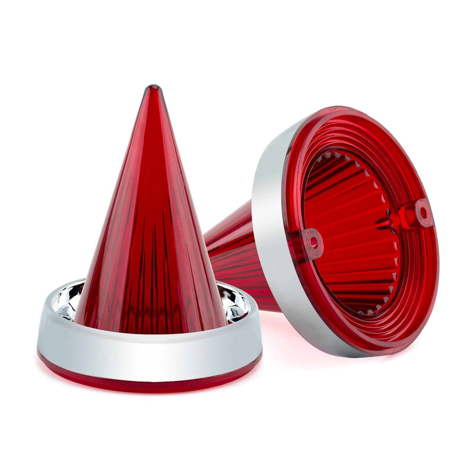 Amazon.com: Bullet Turn Signal Light Red Lens Cover Fit for Harley ...