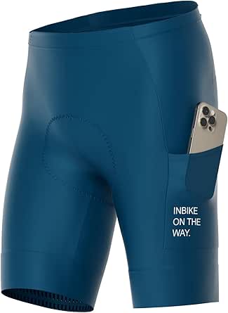 INBIKE Pantaloncini Ciclismo Uomo con Fodello 3D Pantaloncini Bici da Strada Pantaloncini MTB ...
