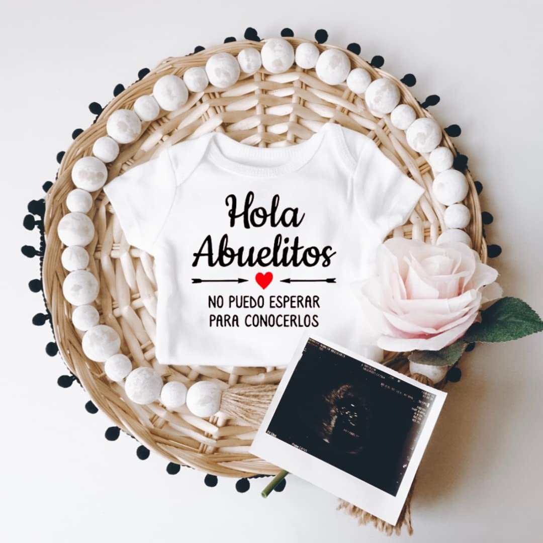 Pregnancy Announcement Christmas Spanish Pregnancy Announcement / Hola ...