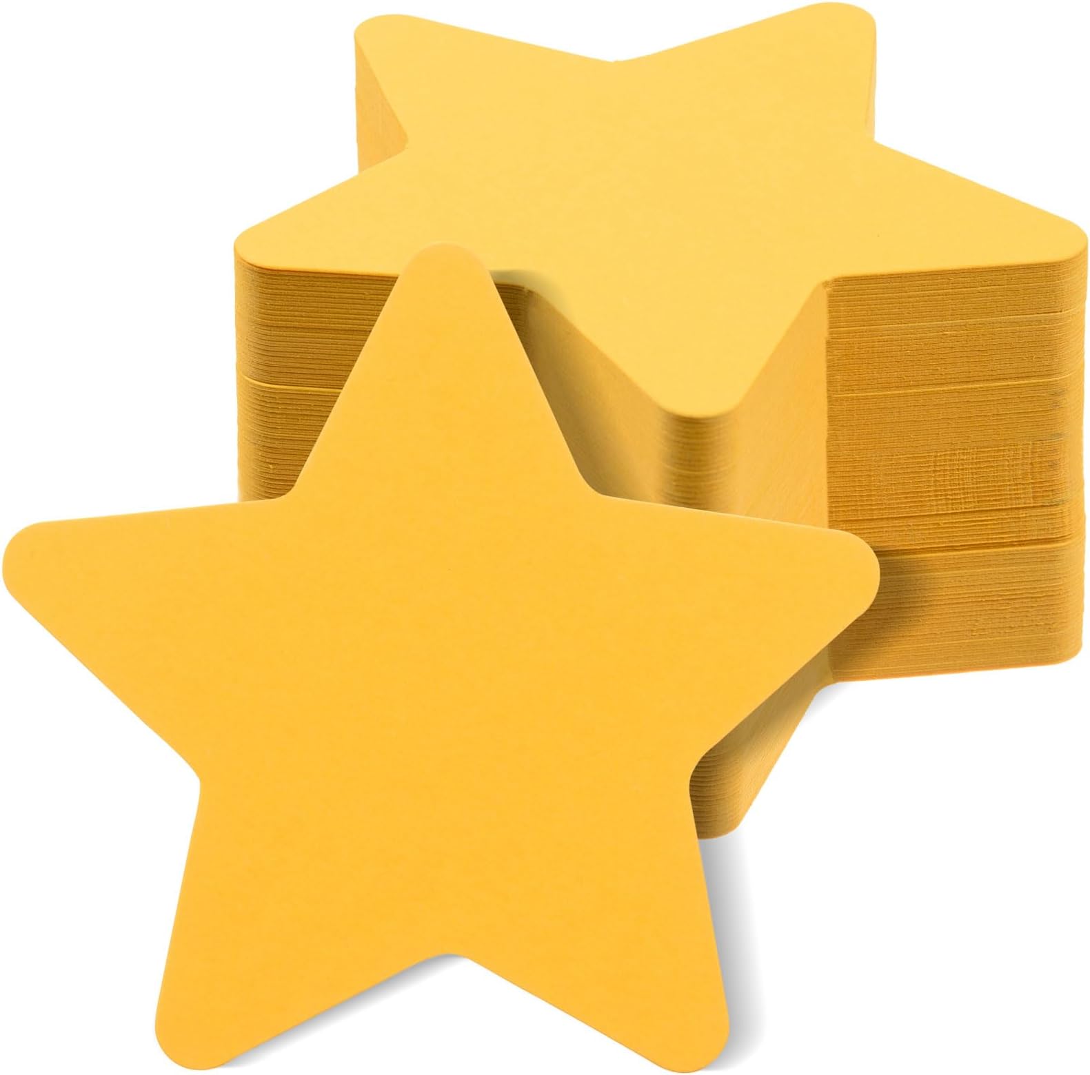 Amazon.com: JUNEBRUSHS Gold Stars Cutouts, 48Pcs Double Sided Glitter ...