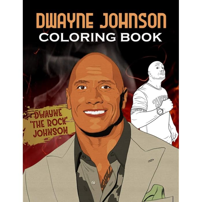 Buy DWAYNE JOHNSON Coloring Book: A Coloring Book of Dwayne "The Rock ...