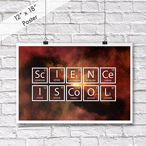 Amazon.com: DHDM Science is Cool Periodic Table Poster | 12-Inches by ...
